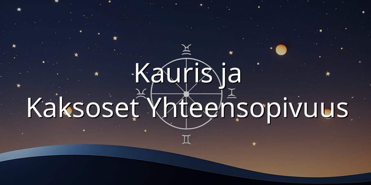 Kauris ja Kaksoset Yhteensopivuus Rakkaudessa ja Elämässä