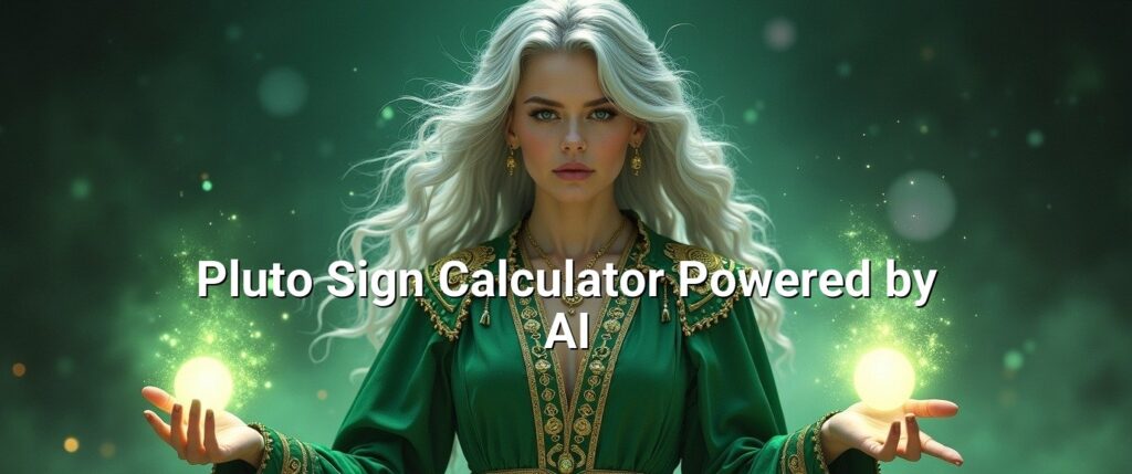 Free Pluto Sign Calculator - Calculate Your Pluto Sign