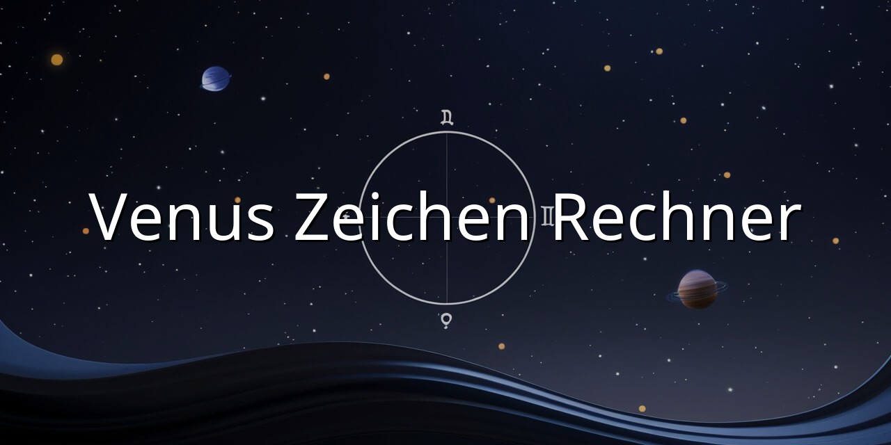 Venus Zeichen Rechner